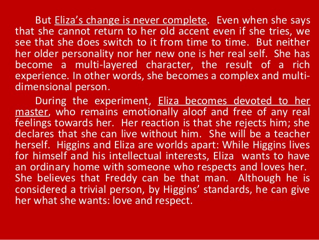 English Literature : Discuss the Character Professor Henry Higgins in ...