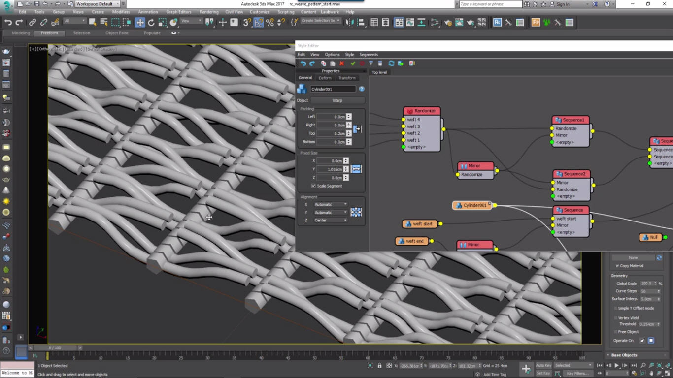 Creating Weave Patterns With RailClone In 3dsMax | Tutorialzgeek