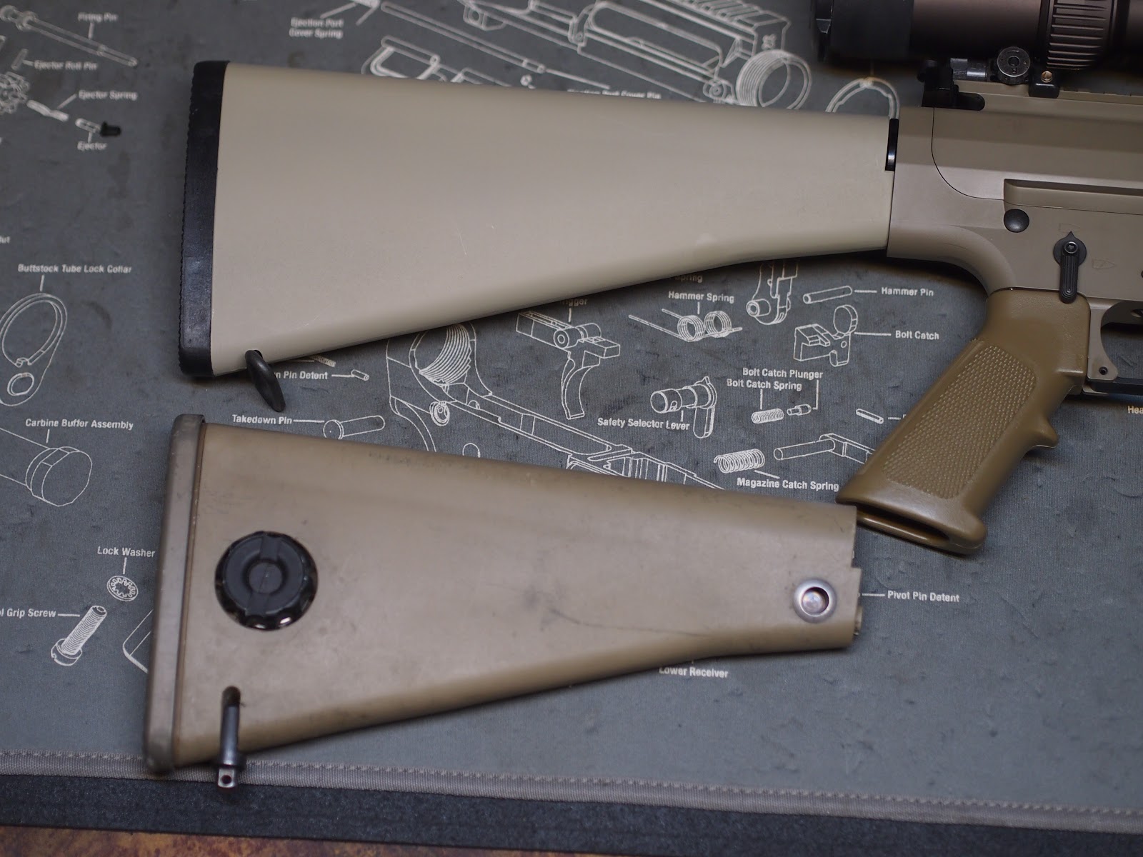 Mister Donut's Firearms Blog: KAC M110 stock for my BCL 102