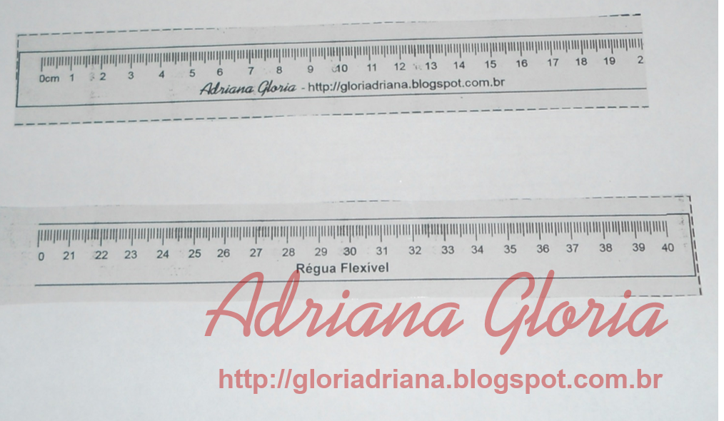 Réguas para imprimir.