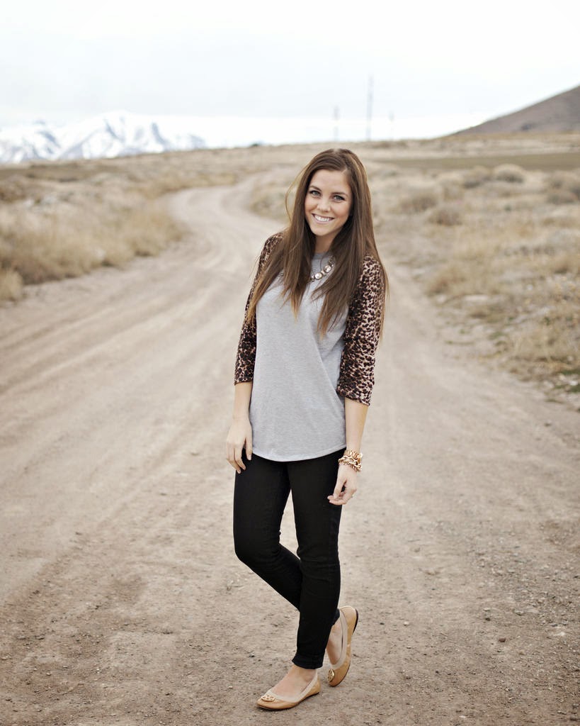 Leopard Baseball Tee via LulaRoe - Arrows & Apricots