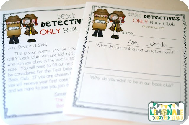 Text Detectives Book Club | The Lemonade Stand