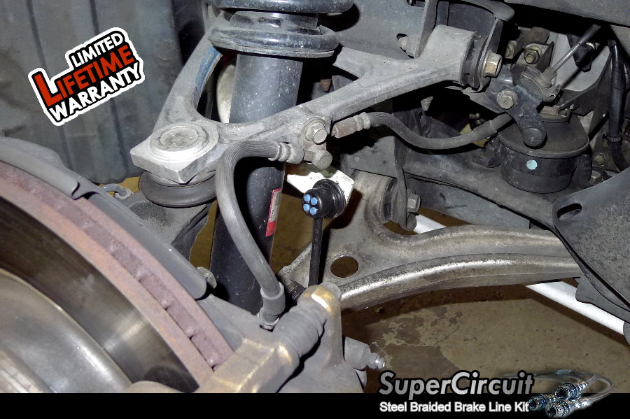 SUPERCIRCUIT Steel Braided Brake Lines: Mazda RX-8 Steel Braided Brake ...