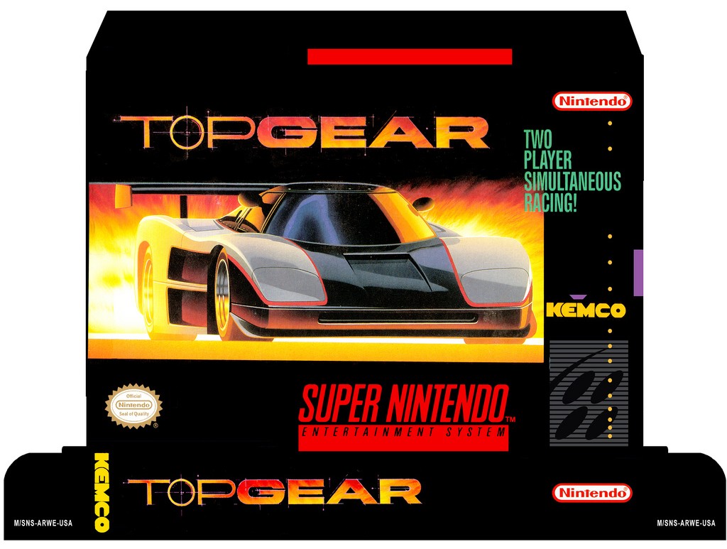 Super Nintendo Labels: Top Gear - HD