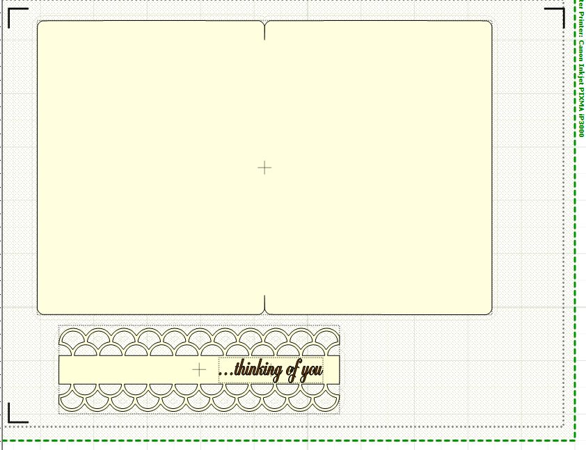 Paper crafting with Nelda: Simple card and free border file