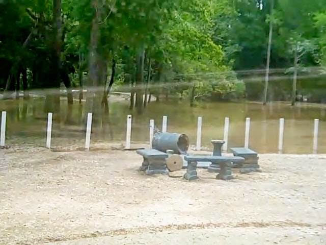 County Park Damaged By Flood