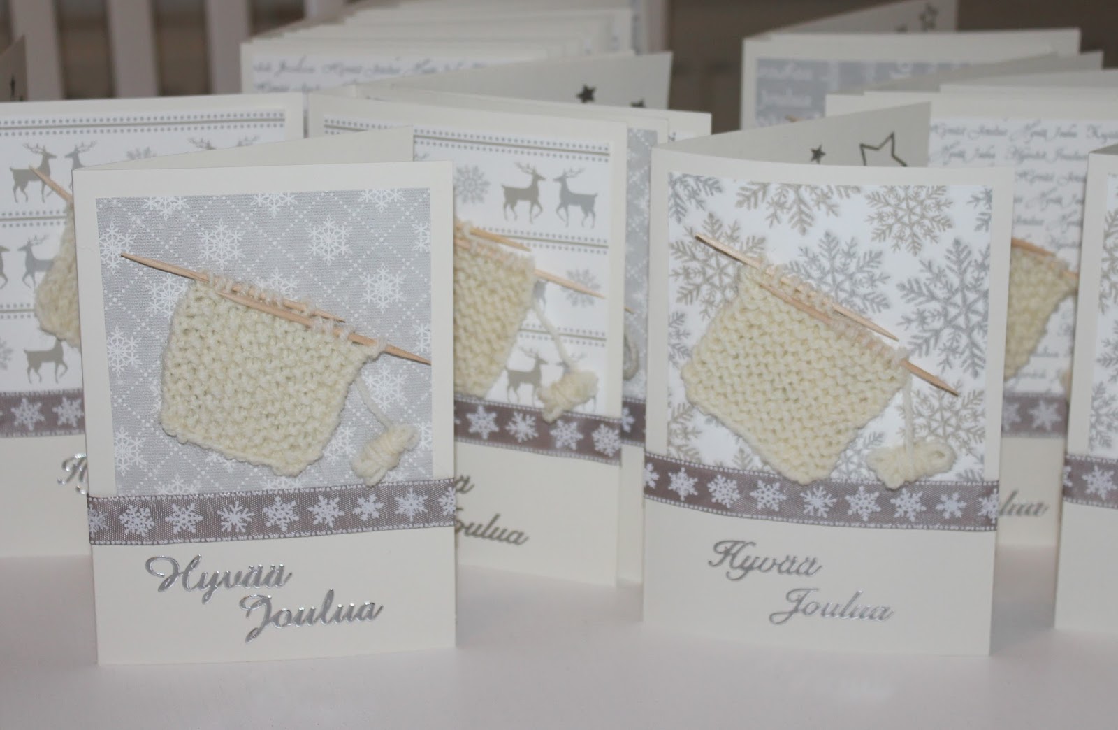 Leikkien langalla: Joulukortit 2017