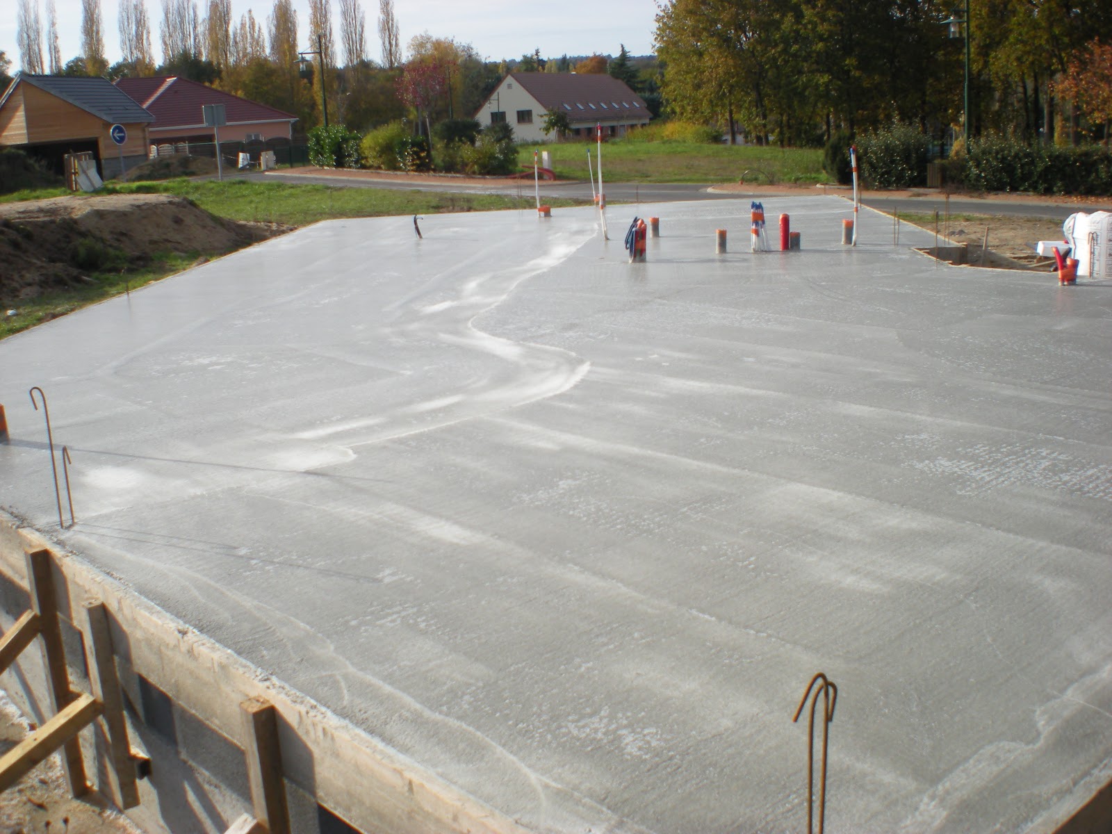 Suivi du chantier de construction: Dalle