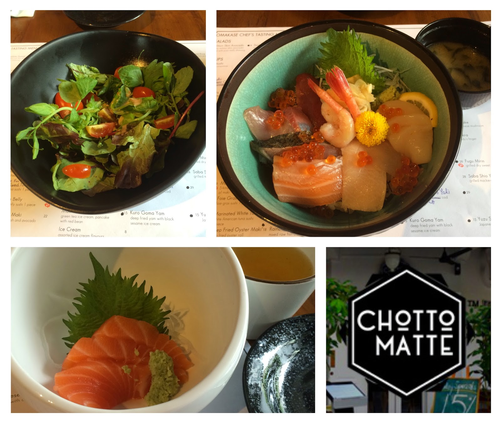 THINKING OUT LOUD: Dining Out - Chotto Matte
