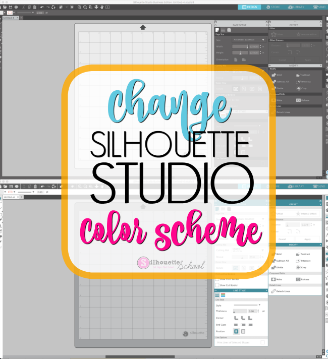Change Silhouette Studio Software Color Scheme - Silhouette School