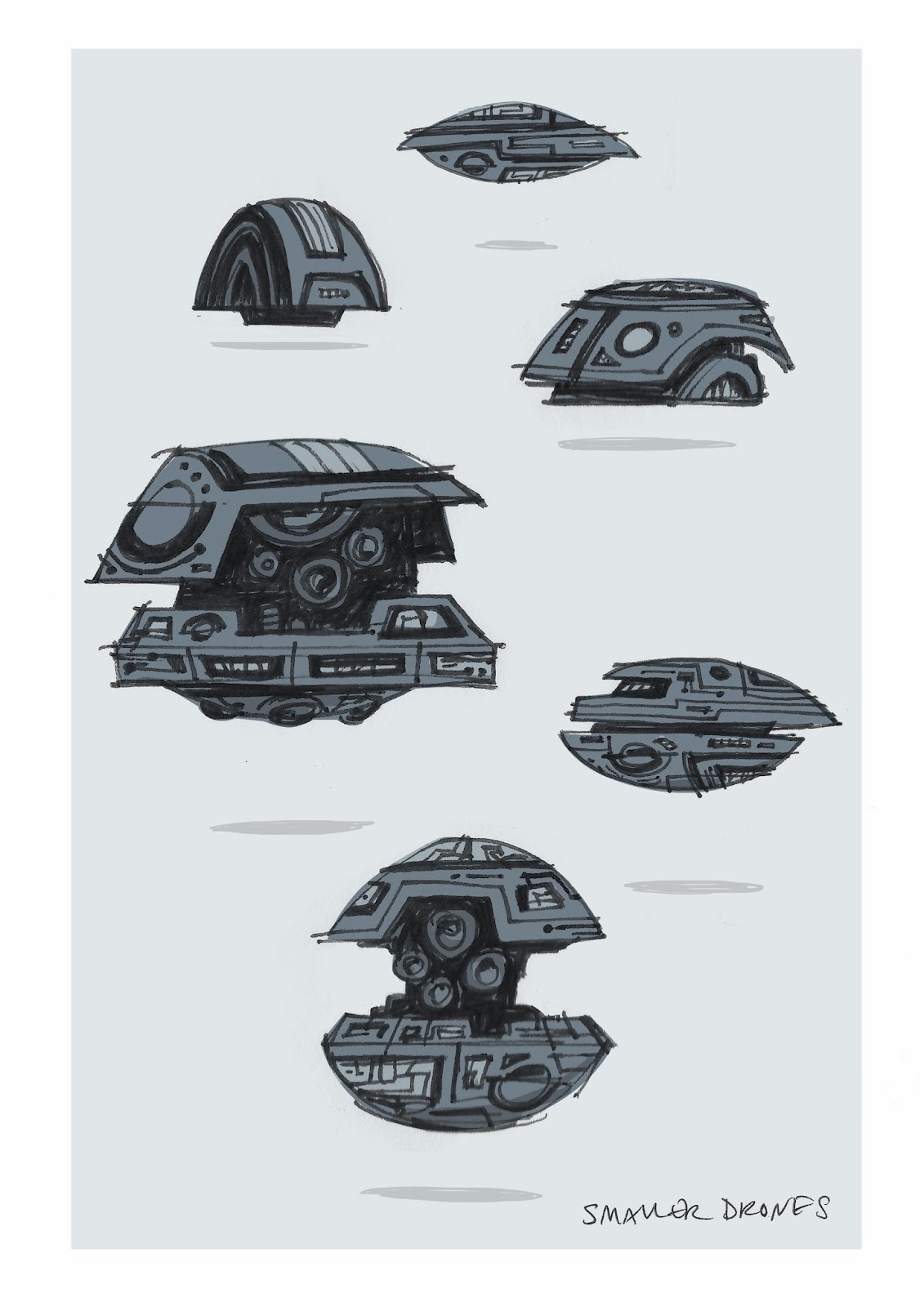 KERSWELLIAN: Tron Uprising: Robot And Drone Concepts