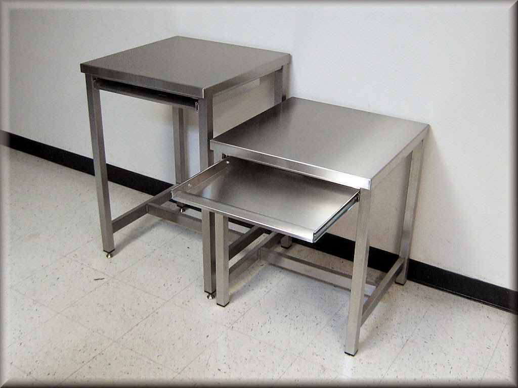 Furniture Stainless Steel: Meja Stainless - Dual Level