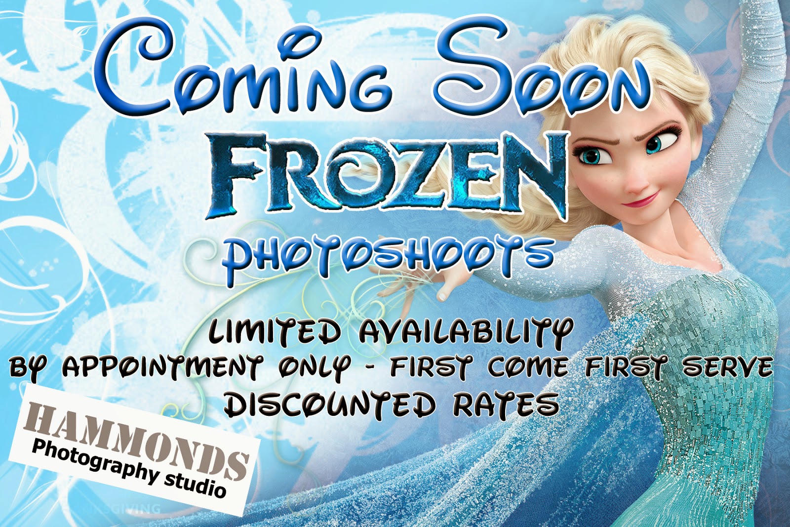 Hammonds studio: Frozen Photo Shoot Coming Soon!