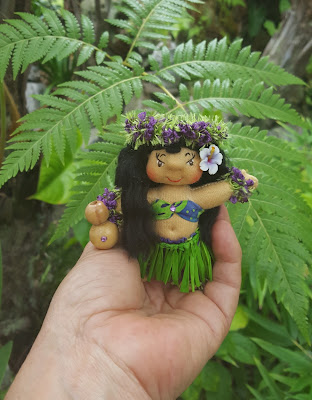 Magical Hawaiian Menehune Dolls: Pamakani (Hibiscus), the Hula Dancer