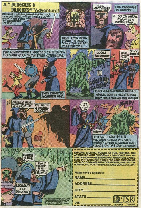 Marvel Comics of the 1980s: TSR's D&D Adventure Ads