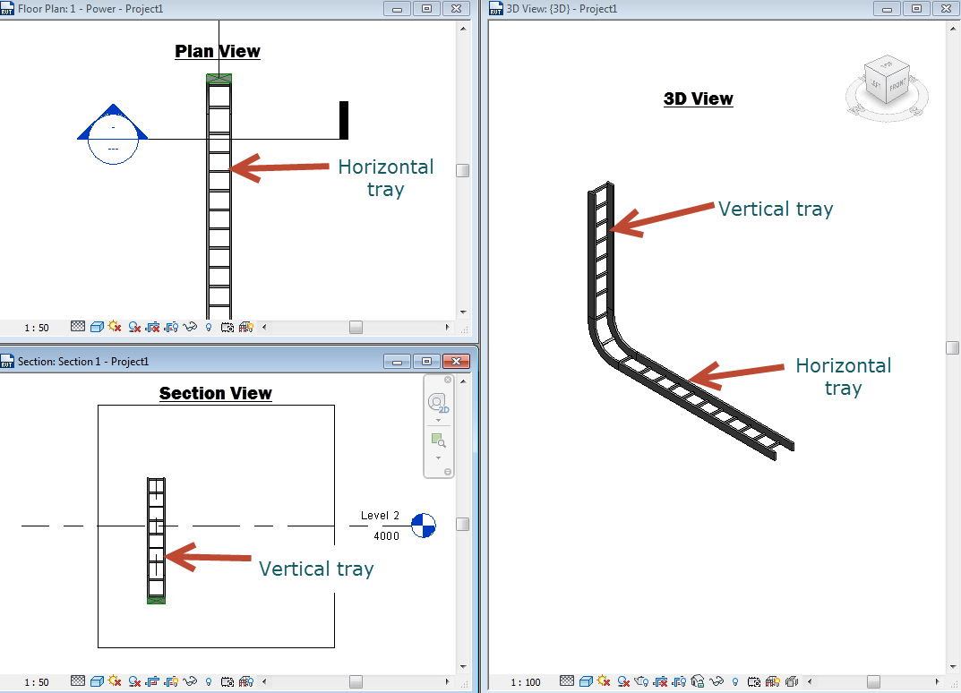 BIM Fosser: Cable Tray does run along a Wall
