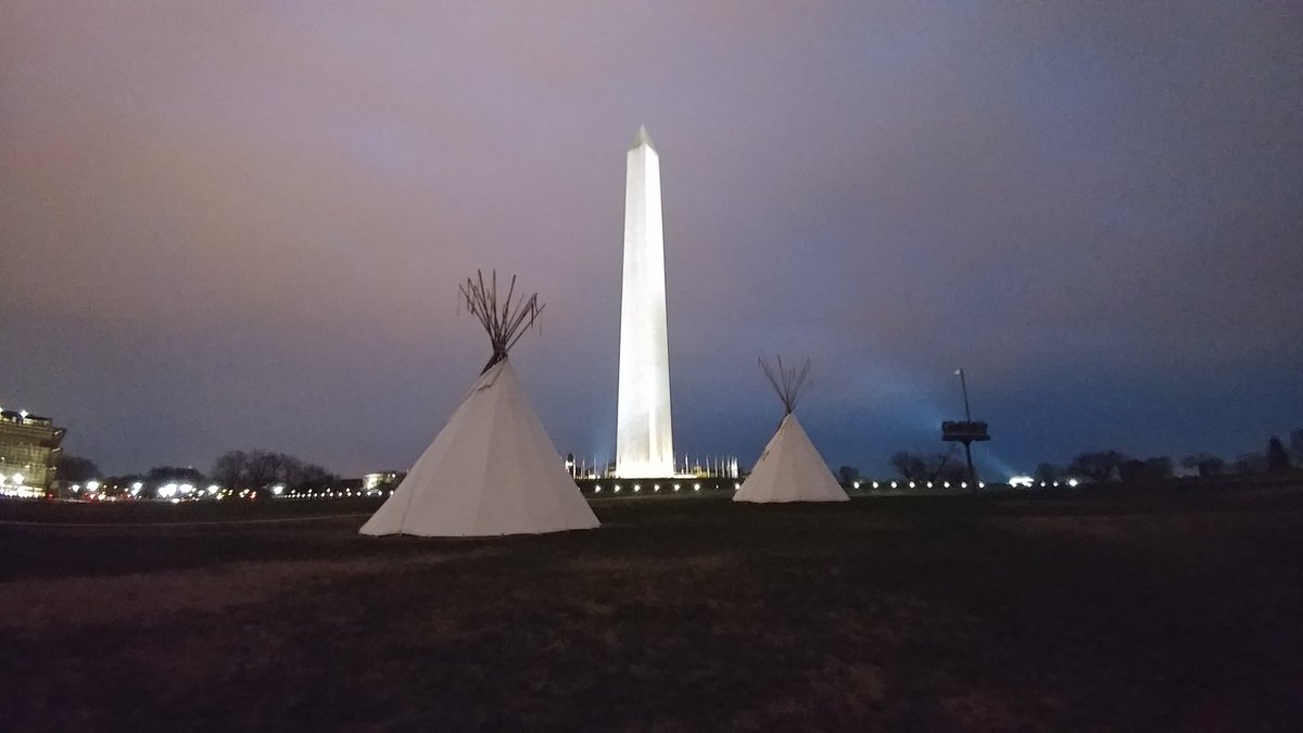 White Wolf : Tribes set up tipis by the Washington Monument for the ...