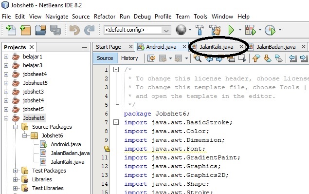 Hasan Ali: MEMBUAT GAMBAR GRAFIK ANDROID BERGERAK MENGGUNAKAN JAVA CLASS PADA NETBEANS