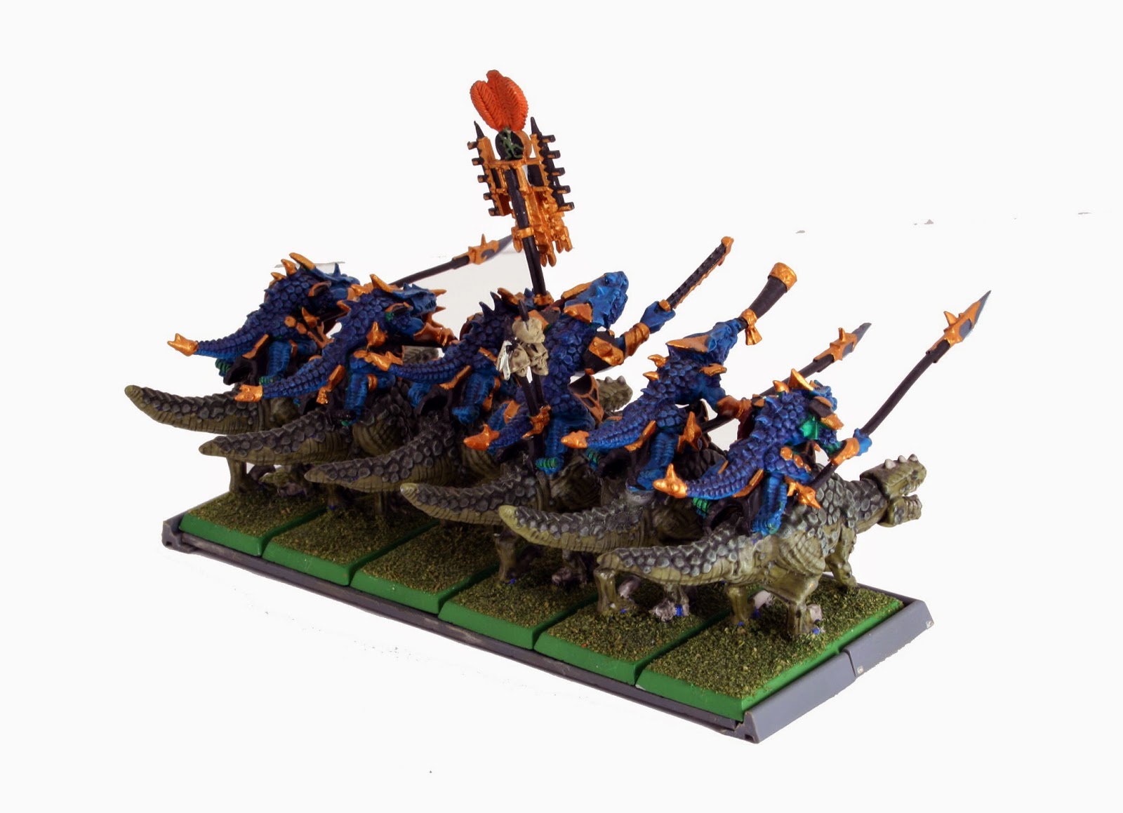 Florida Miniature Painting: Lizardmen Saurus Cavalry