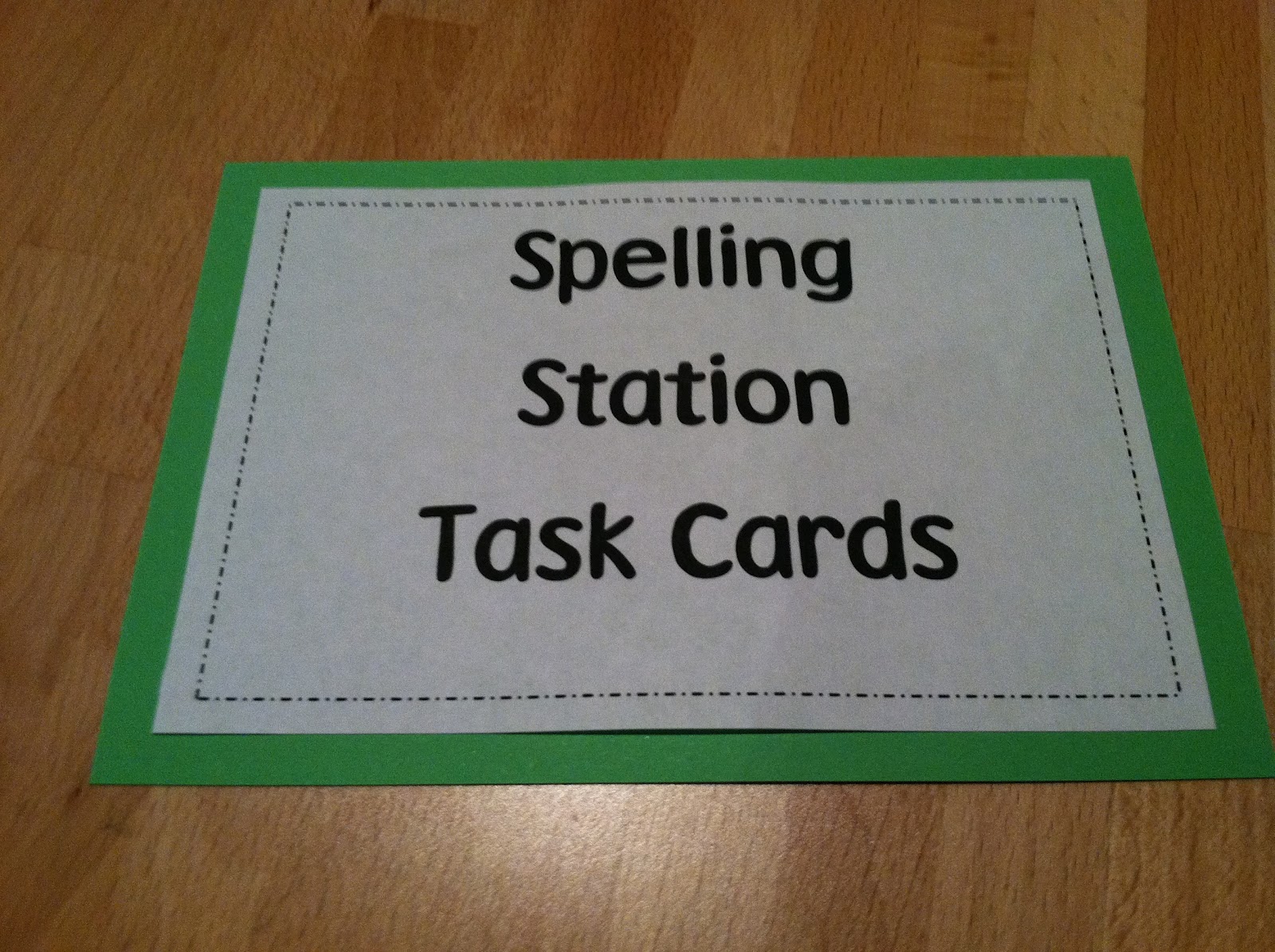 Team J's Second Grade Fun: Spelling Station Task Cards