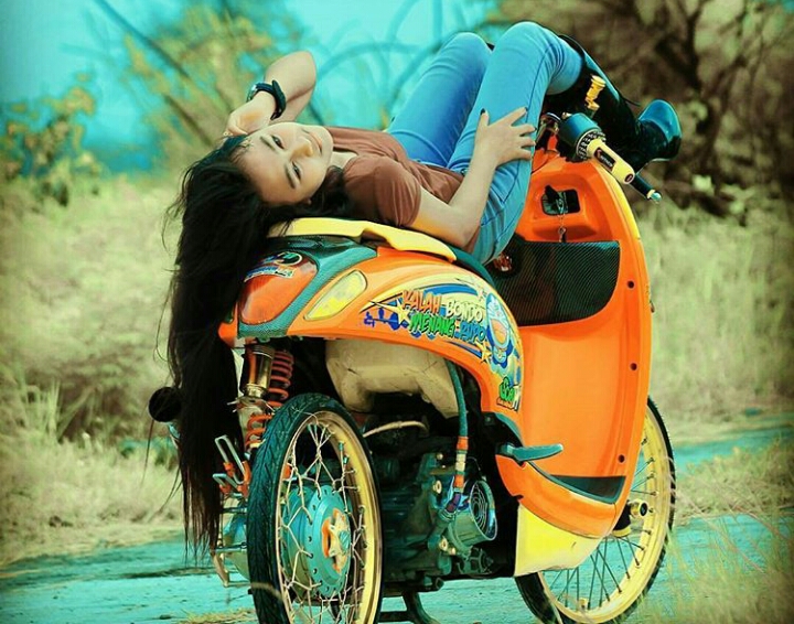 Kumpulan foto model motor modifikasi cantik