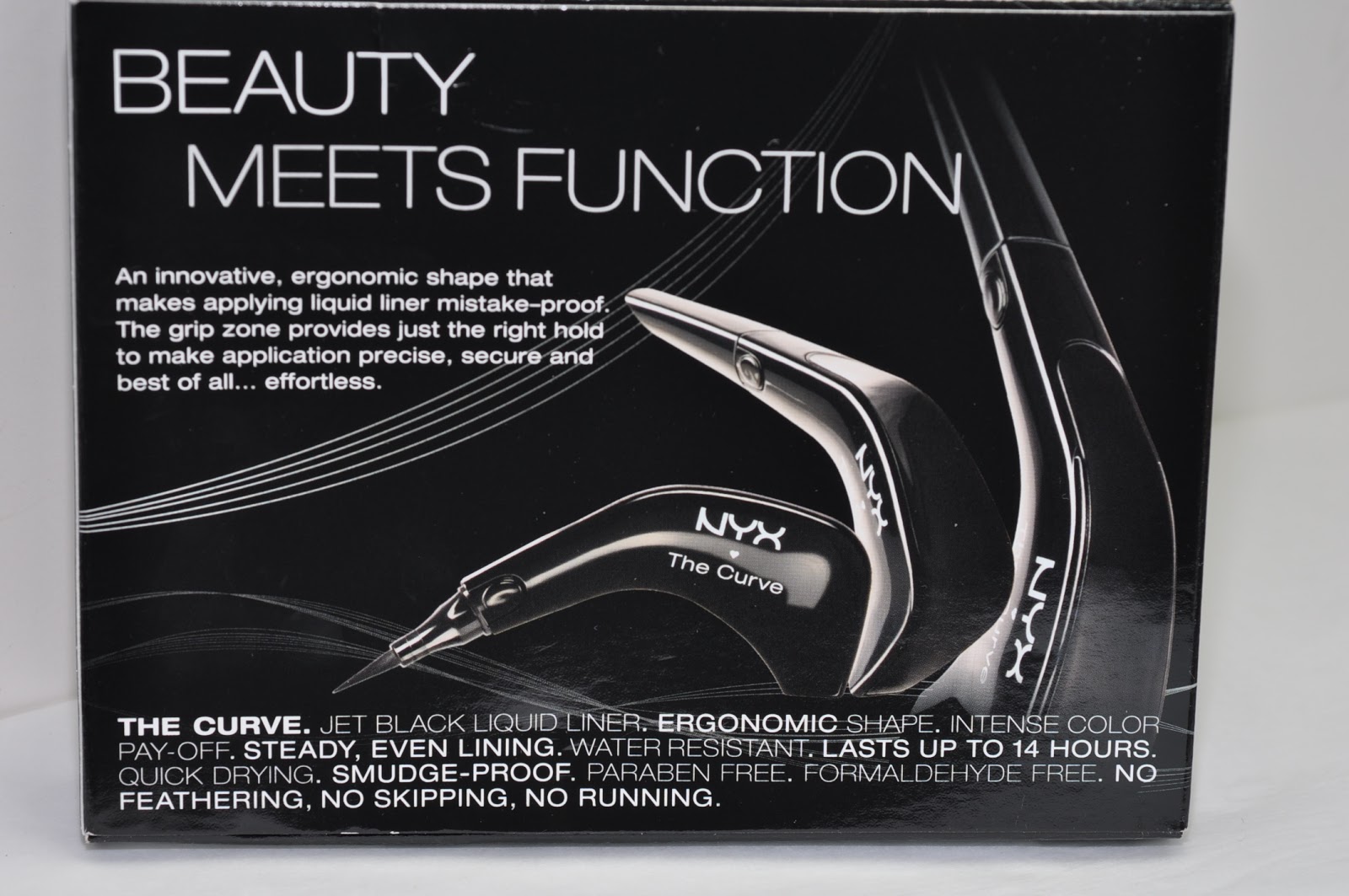 NYX The Curve Liquid Liner Swatches, Look and Review - The Shades Of U