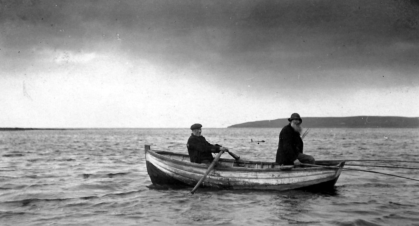 Tour Scotland: Old Photograph Men Fishing Boat Kirkwall Orkney Islands ...