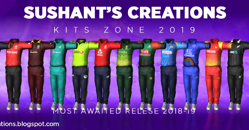 SUSHANT'S CREATIONS: ICC T20 KITS 2019