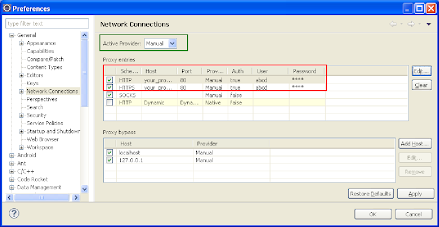 Eclipse Not Able To Connect Internet, Market Place - Configure Connection Proxy Settings - Example