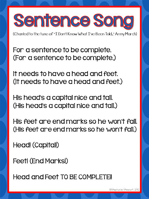 The Sentence Buddy Freebie | Falling into First