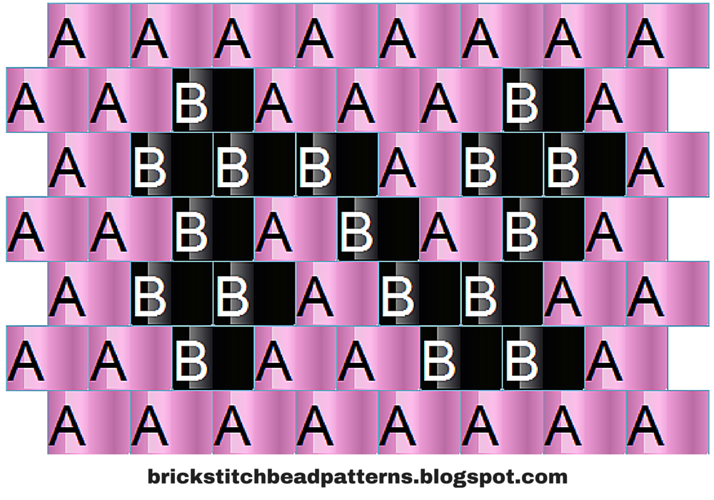 Brick Stitch Bead Patterns Journal: N - Alphabet 1 Free Brick Stitch ...