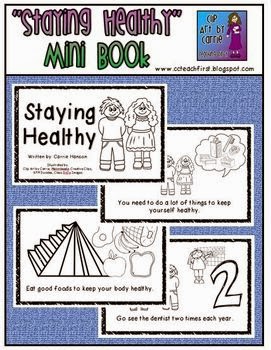 Clip Art by Carrie Teaching First: "Staying Healthy" Mini Book