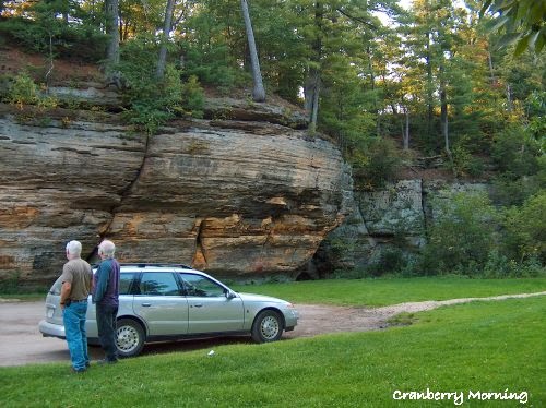 Cranberry Morning: Pier Natural Bridge Park - Rockbridge, Wisconsin