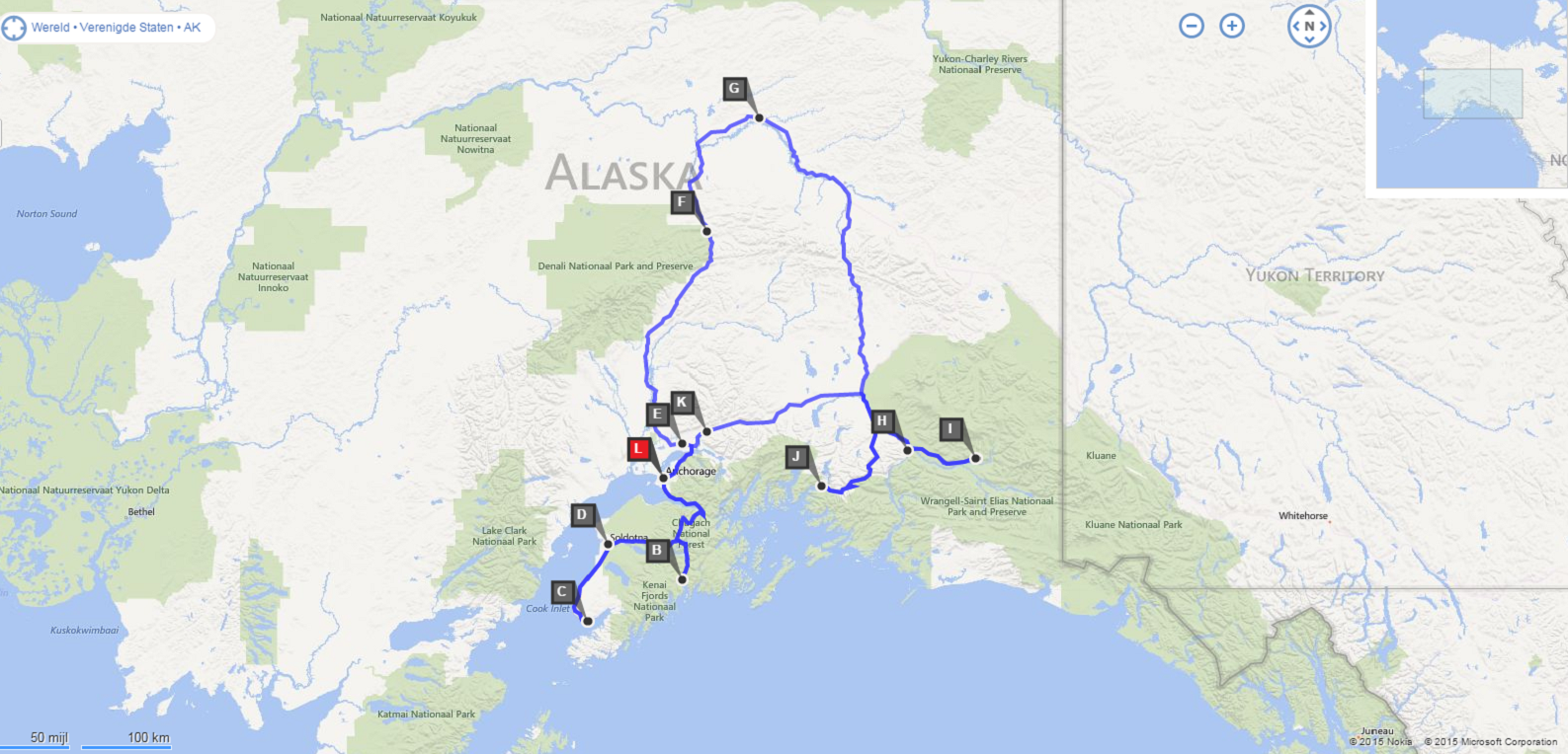 Alaska 07.2014 - reisverslag: Planning