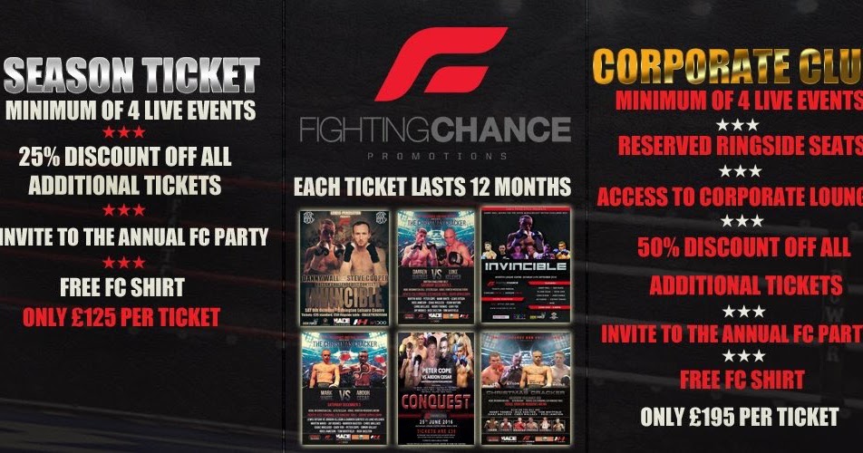 Fighting Chance Promotions: FIGHTING CHANCE LAUNCH TICKET INITIATIVE