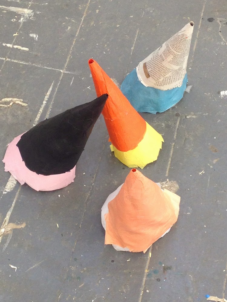 Helen Shaddock: Tissue paper cones