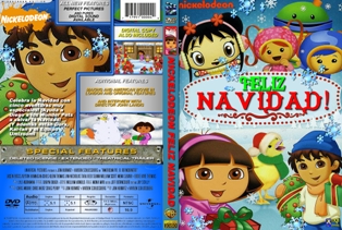 CARATULAS DVD LATINAS: NICKELODEON MERRY CHRISTMAS dvd cover caratula