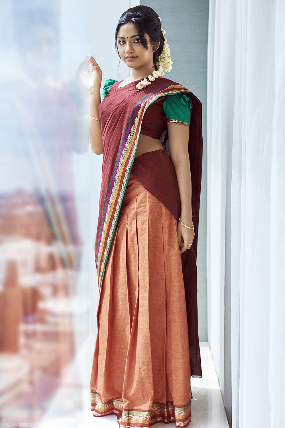 Kamna Ranawat half saree stills - South Indian Actress