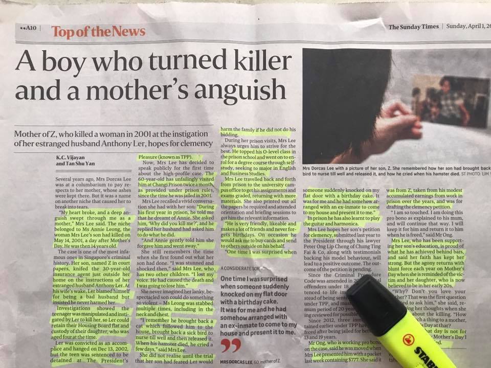 spittle splat : the fuss of us: Redemption road : Anthony Ler, inmate Z ...