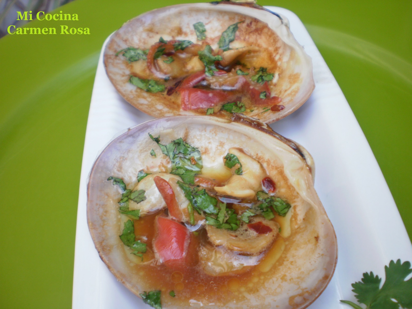 CONCHAS FINAS DE MALAGA A LA PLANCHA CON LIMA Y CILANTRO | Mi Cocina