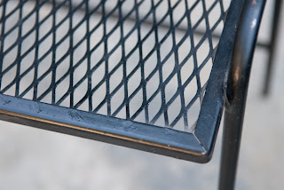 heygreenie: vintage wire mesh patio side table - es * SOLD