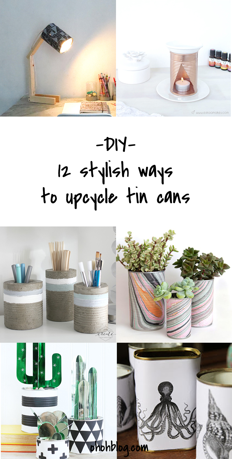DIY to Try # upcycled tin cans