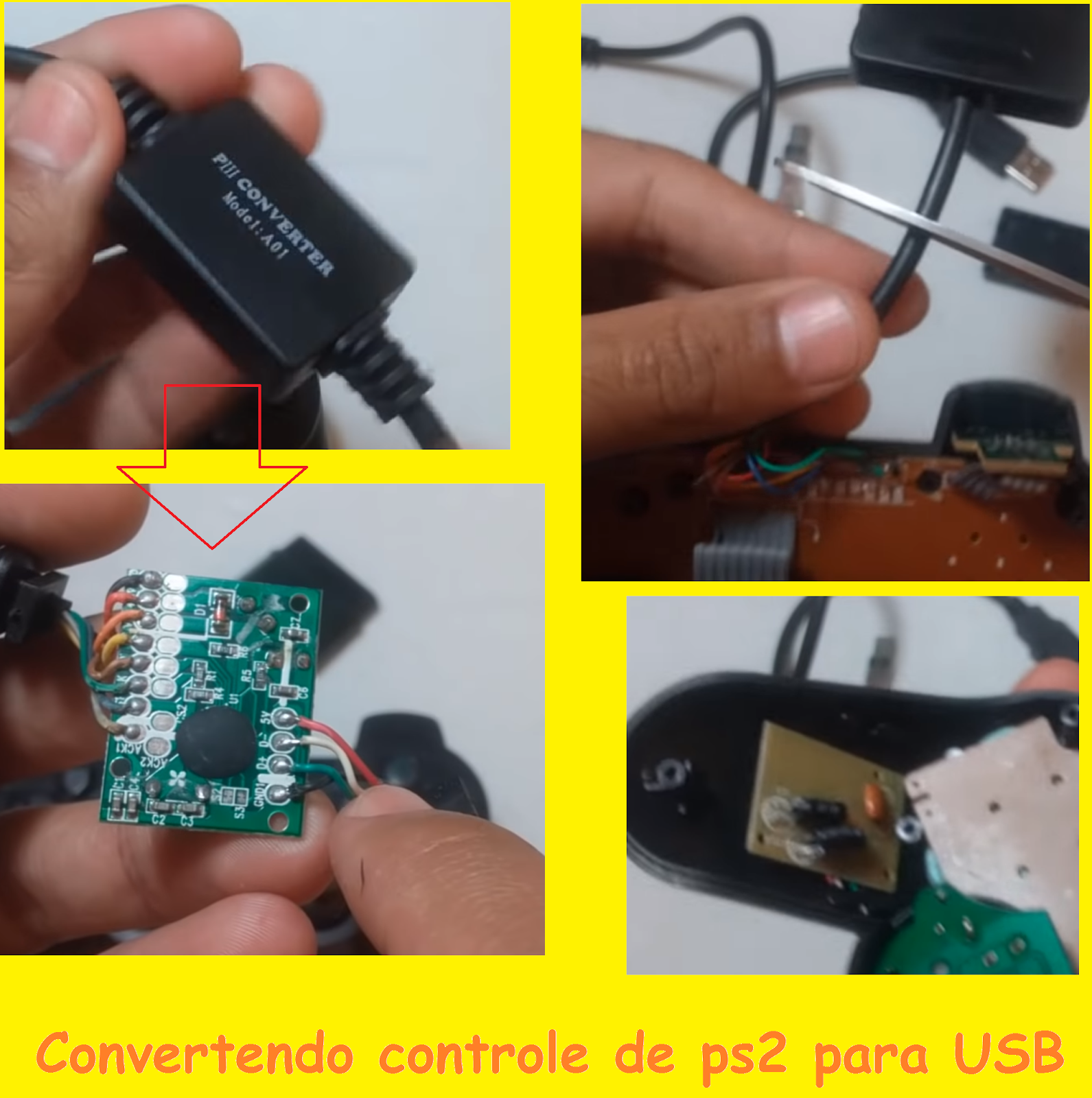 Convertendo Controle de ps2 para USB - Como usar um controle de ...