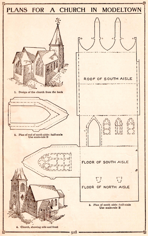 Plush Possum Studio: Family Fun Project: A Church Model Out of Paper