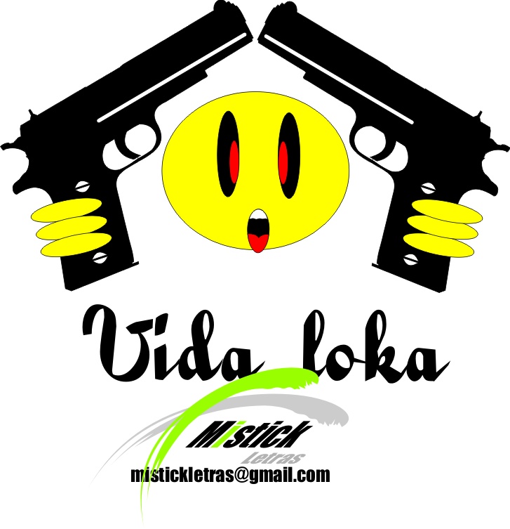 Mistick Letras Adesivos: Vetor Vida Loka.