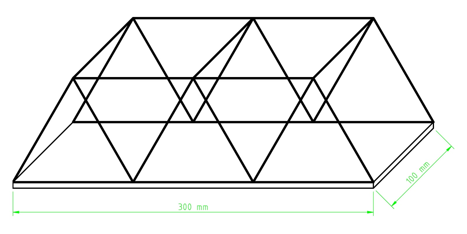 Tecnología 2º E.S.O.: Puente con estructura triangular