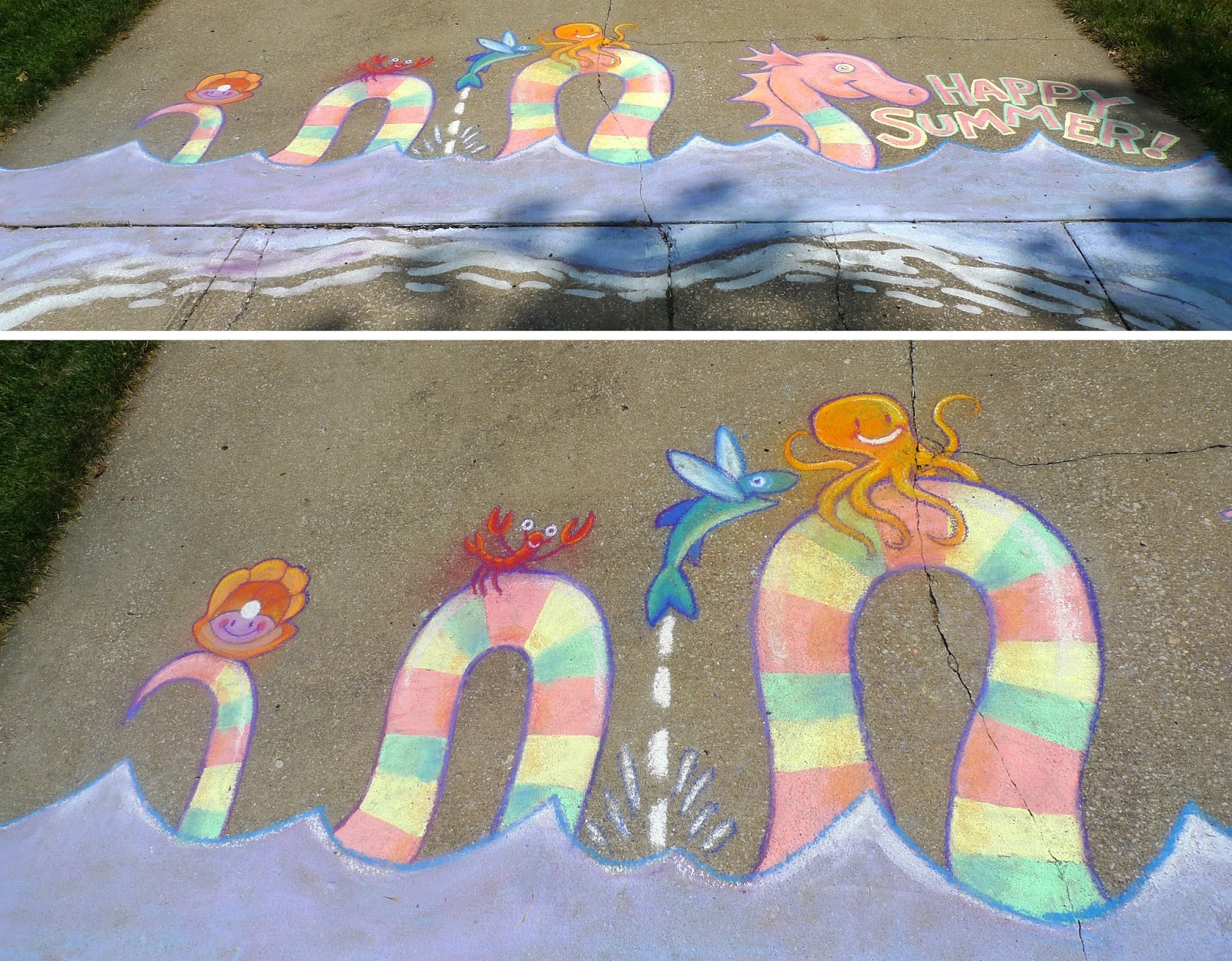 LUDstuff!: CHALK ART: T-Rex!