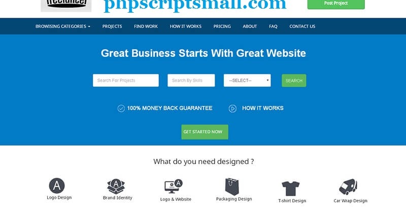 PeoplePerHour Clone Script - 99designs Clone Script - Guru Clone Script