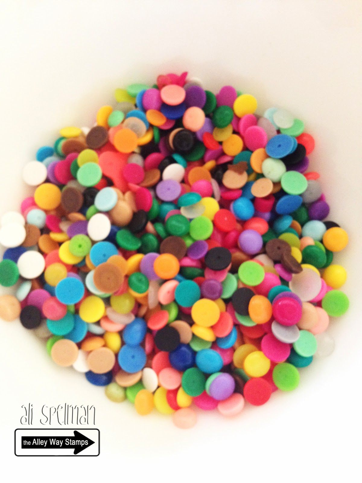 Creations by Ali: DIY your own Enamel dot's for pennies!