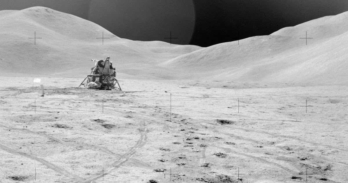 daily timewaster: The Apollo 15 lunar module “Falcon” set against the ...